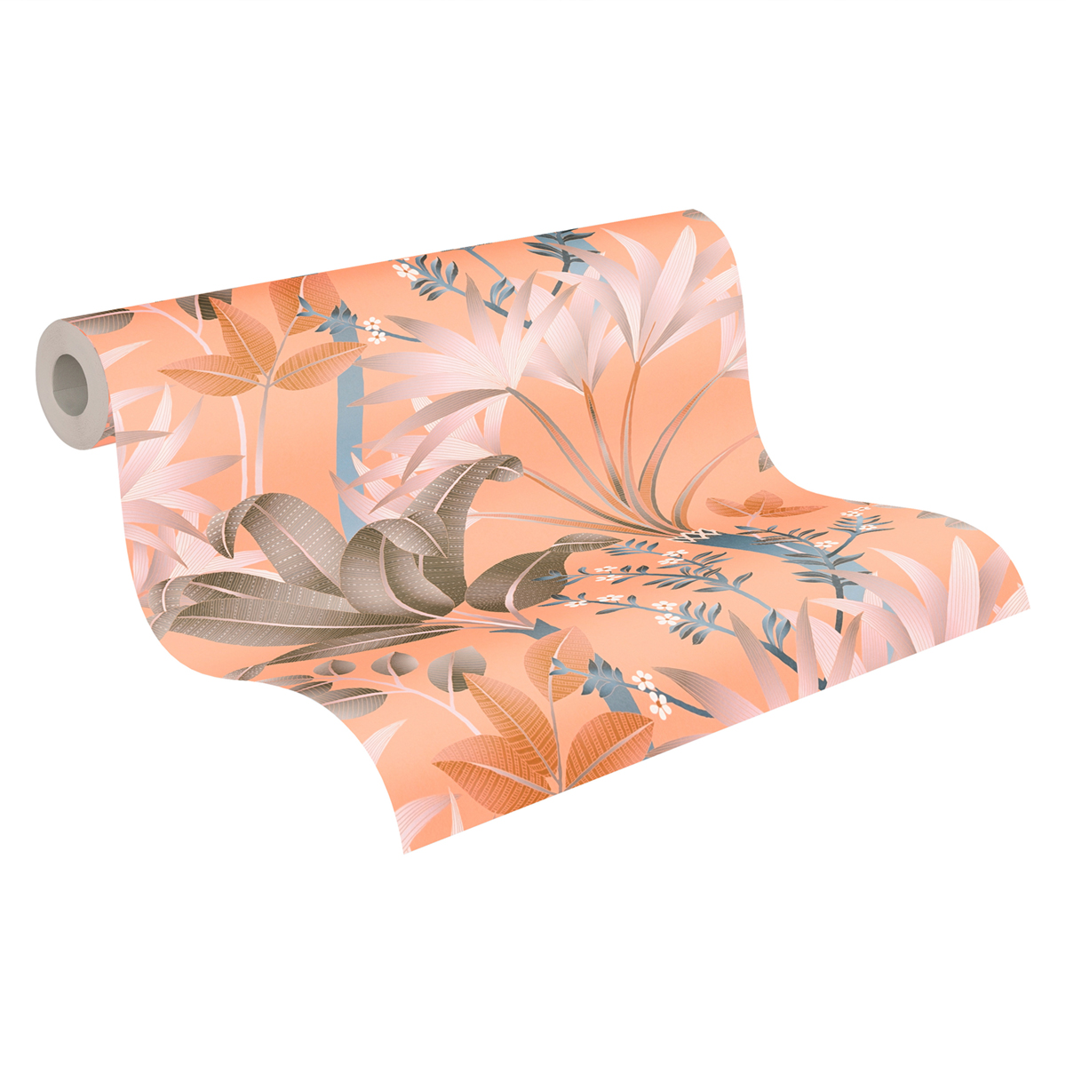 Papier peint Jungle Tropicale corail - Arcade d'Architects Paper