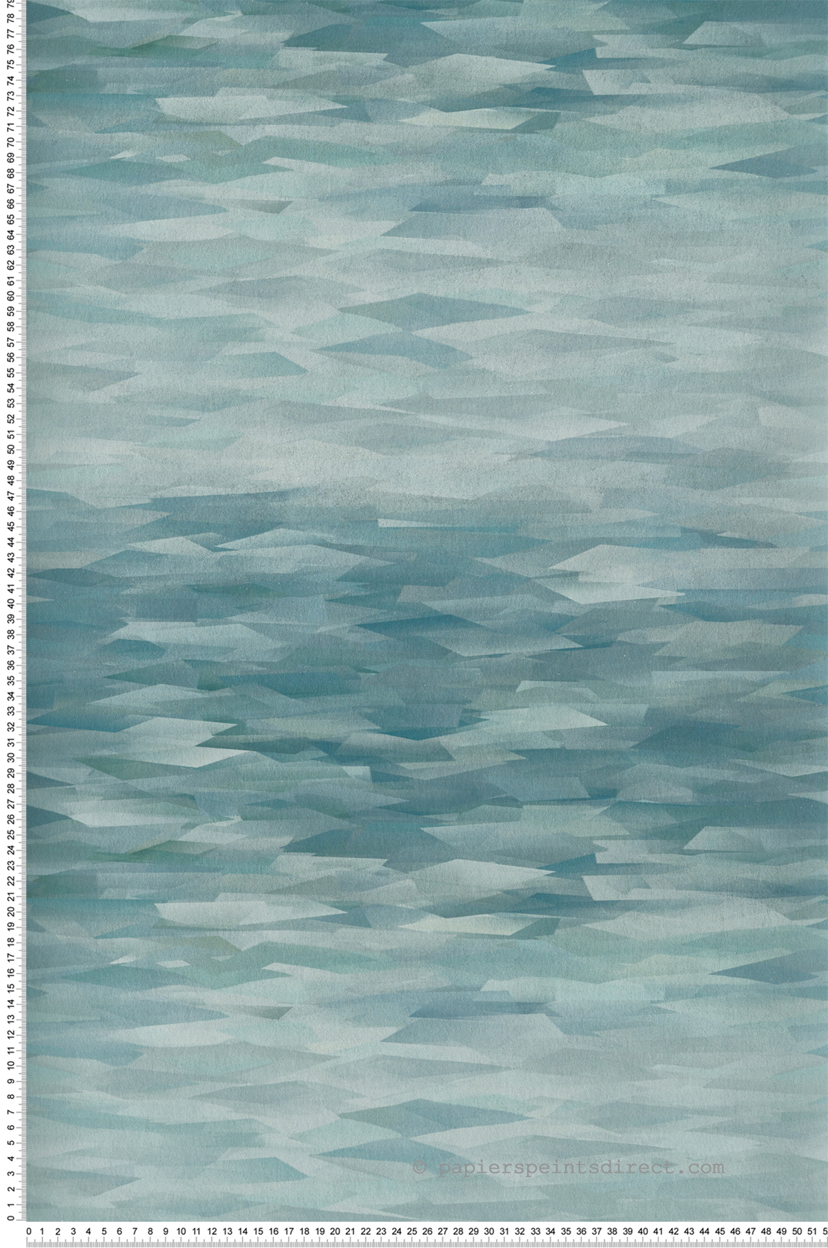 Papier peint Géométrique Prisme vert - Willow d'Initiales