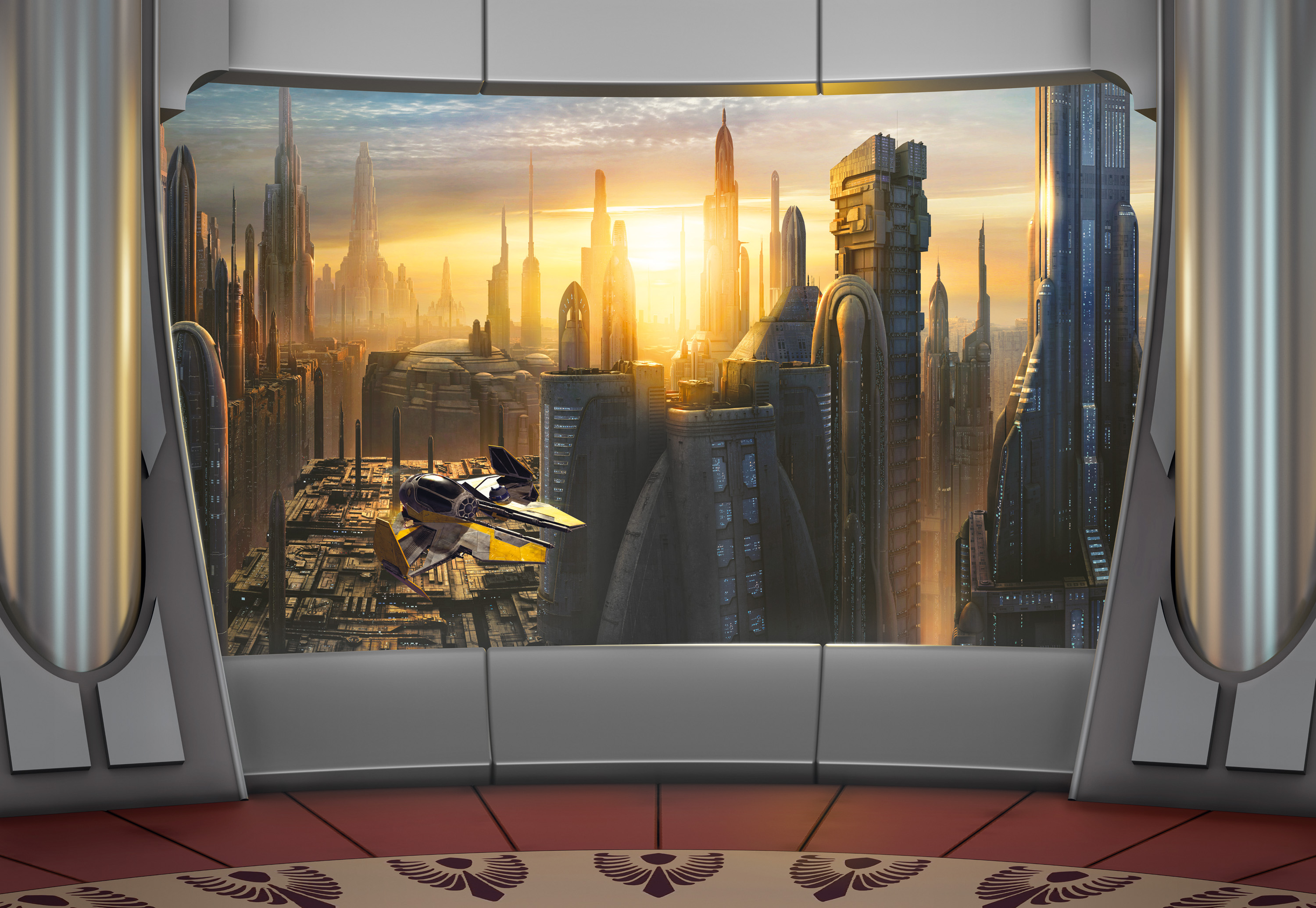 Star Wars Coruscant View - panoramique Komar