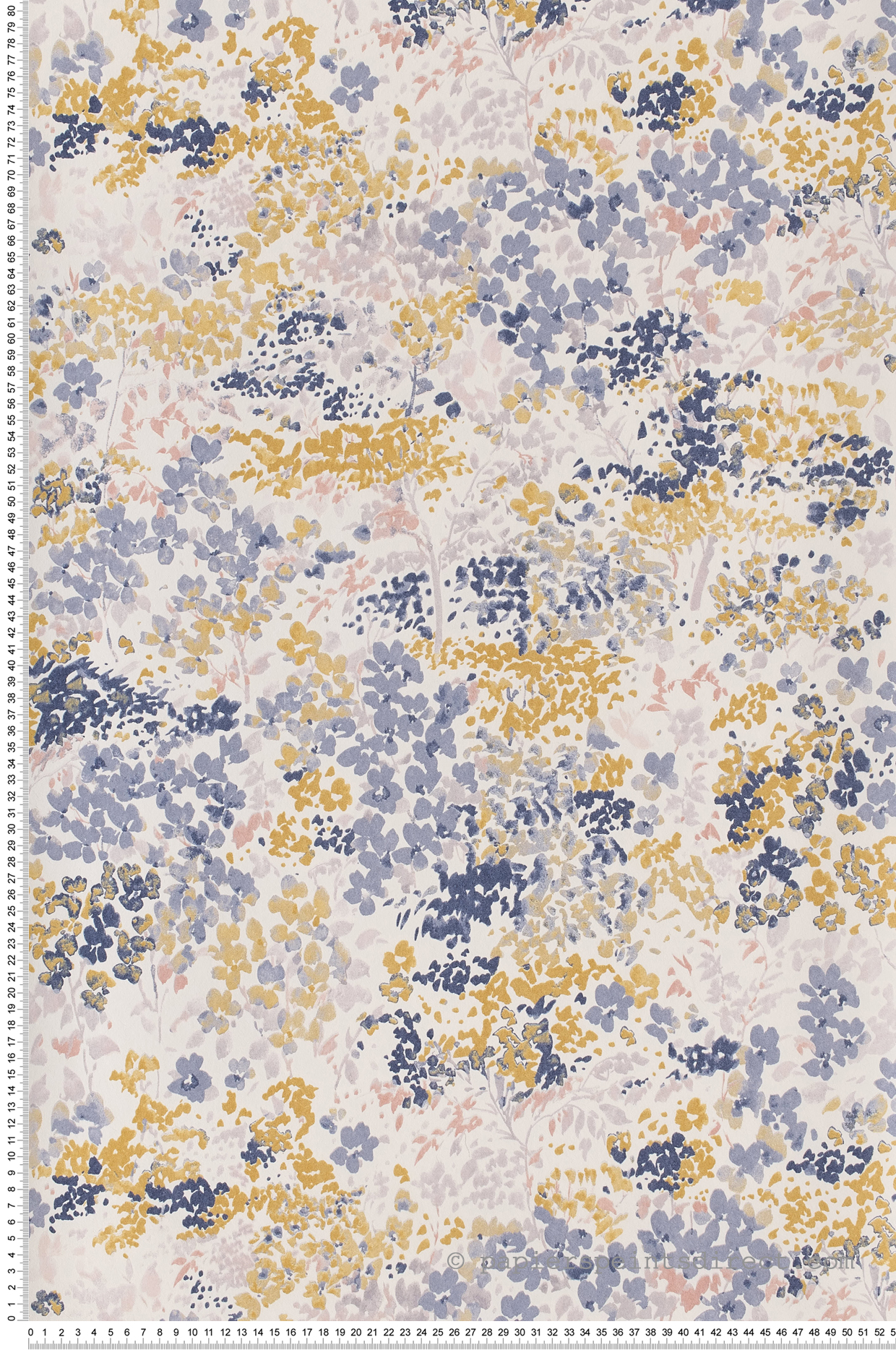 Papier peint Esprit liberty curry - Florescence de Casadeco